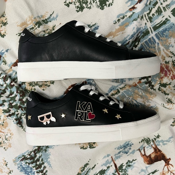 Karl Lagerfeld | Shoes | Cate Pin Logo Sneaker Womenkarl Lagerfeld ...